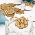 100 Pack Letter J Wax Seal Stickers, Antique Gold Initial Alphabet Self ...