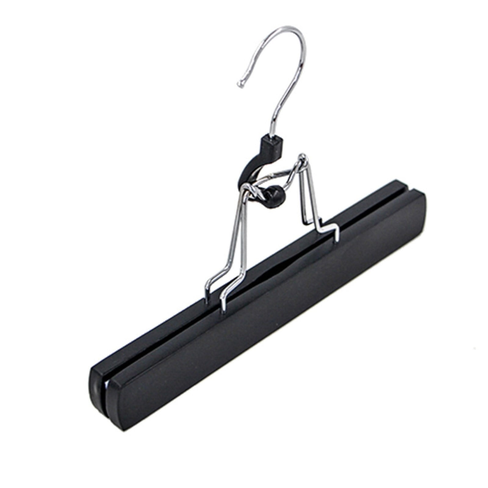 Leott Home Textile Storage, Percha de madera maciza negra, 1 percha de ...