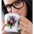 3drose, Pretty English Garden Flower Bouquet Illustration, 11oz Magic ...