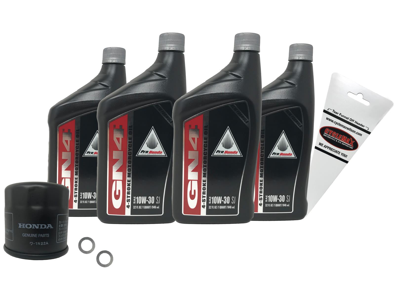 Cyclemax Oil Change Kit for 2002-2008 VTX 1800 with 10W-30 Oil ...