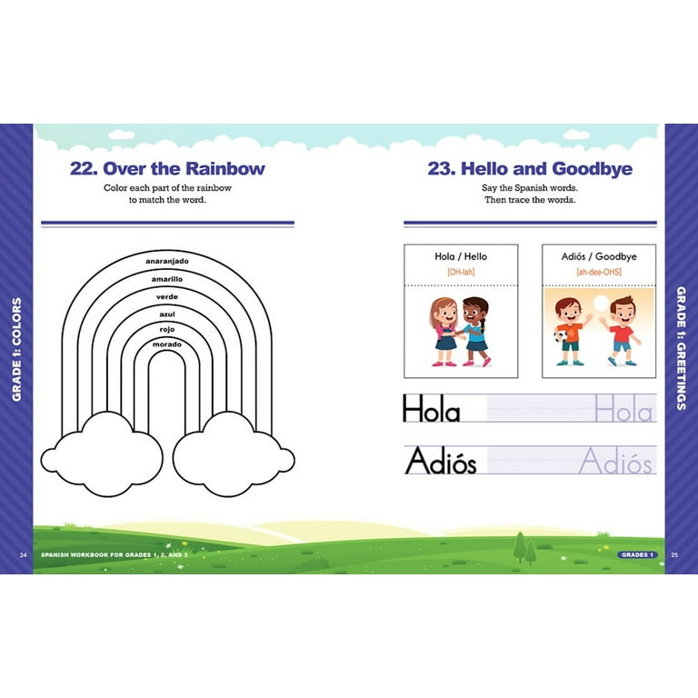 Spanish Greetings Worksheet For Kindergarten