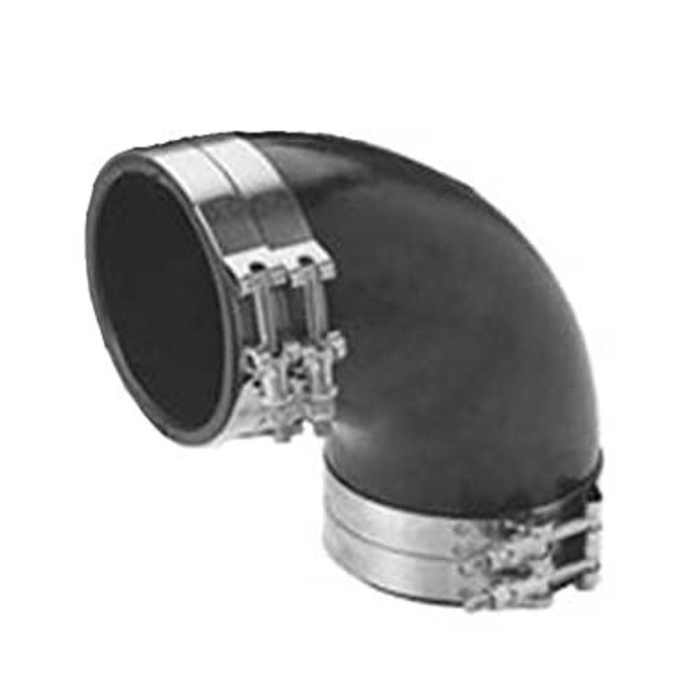 Trident Marine TRL-490-S/S TRL 90° Series Wet Exhaust Bellows with ...