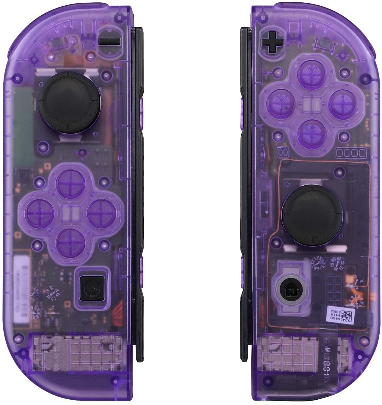 Clear Atomic Purple Joycon Handheld Controller Housing with Full Set ...