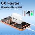 17/17 Pro Max Charger,2Pack 60W Super USB C Wall Charger Block Dynamic ...