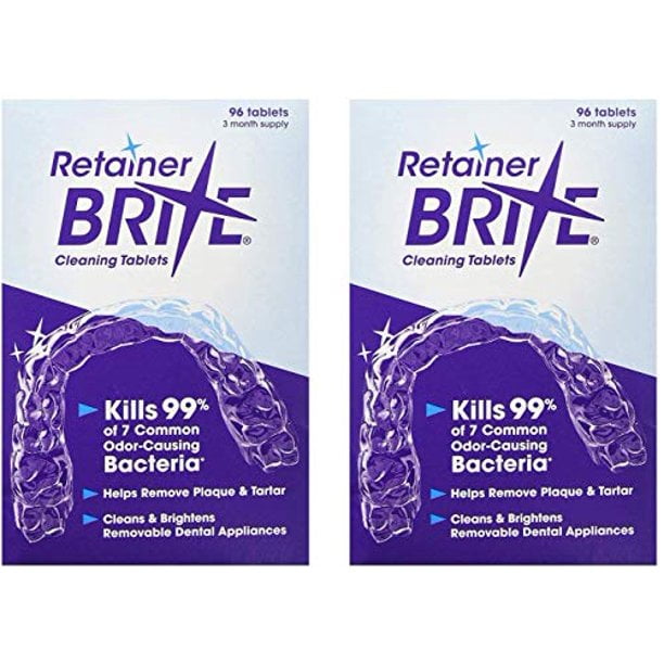 Dentsply RB-92 Retainer Brite Tablets for Cleaner Retainers and Dental ...