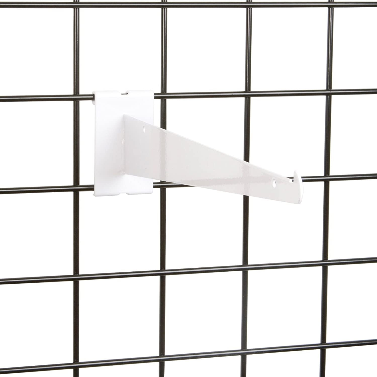 12" White Gridwall Shelf Bracket - 2 Pack - Walmart.com