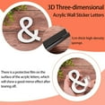 Acrylic Mirror Wall Stickers Decal with EVA Foam And Symbol Silver ...