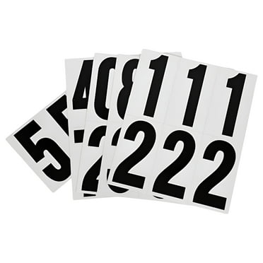 Hillman 2 in. Reflective Black Vinyl Self-Adhesive Number 5 1 pc - Walmart.com
