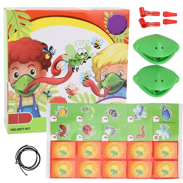 Children Family Animal Tongue Game Take Card Catch Bugs Eat Pest Toy ...