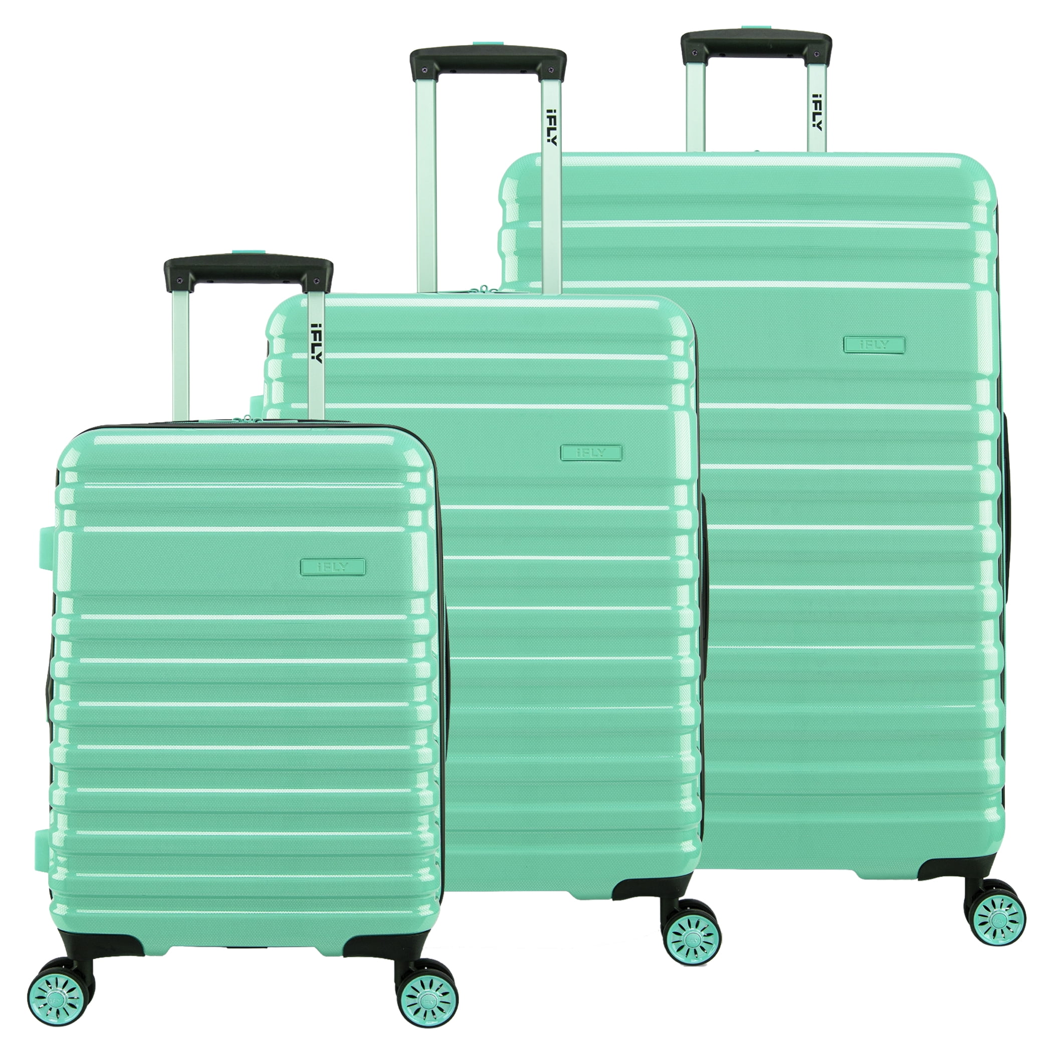 iFLY Hardside Luggage Spectre Versus 3 Piece Set, 20" Carry-On Luggage ...