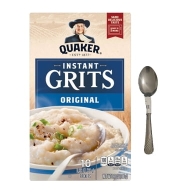 Quaker Instant Grits, Regular, 0.98oz Packets, 10 Pack, Dry Uncooked ...