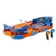 Hot Wheels Slot Track Pack with Carrying Case, Two 1:64 Cars, and 5.5 ...