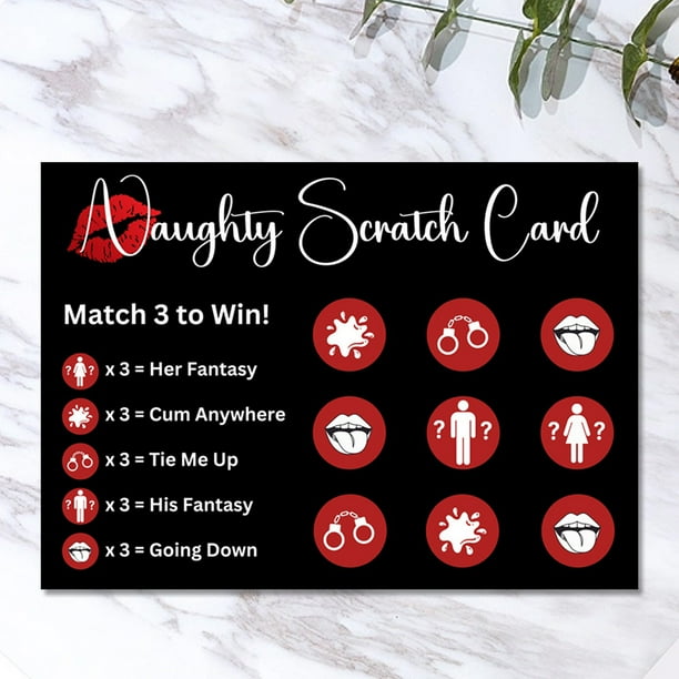 Peggybyg 5Pcs Adult Lottery Scratchcard Bright-Colored Entertainment ...