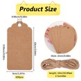 200Pcs Rectangle Kraft Paper Gift Tags Hange Tags For Arts and Crafts ...