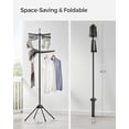 2-Tier 72-Inch Folding Clothes Drying Rack with 3 Rotatable Arms and 24 ...