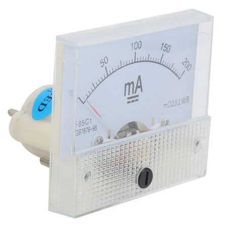 ANGGREK Pointer Ammeter,85C1 DC 0-200MA Pointer DC Ammeter Head Ampere ...