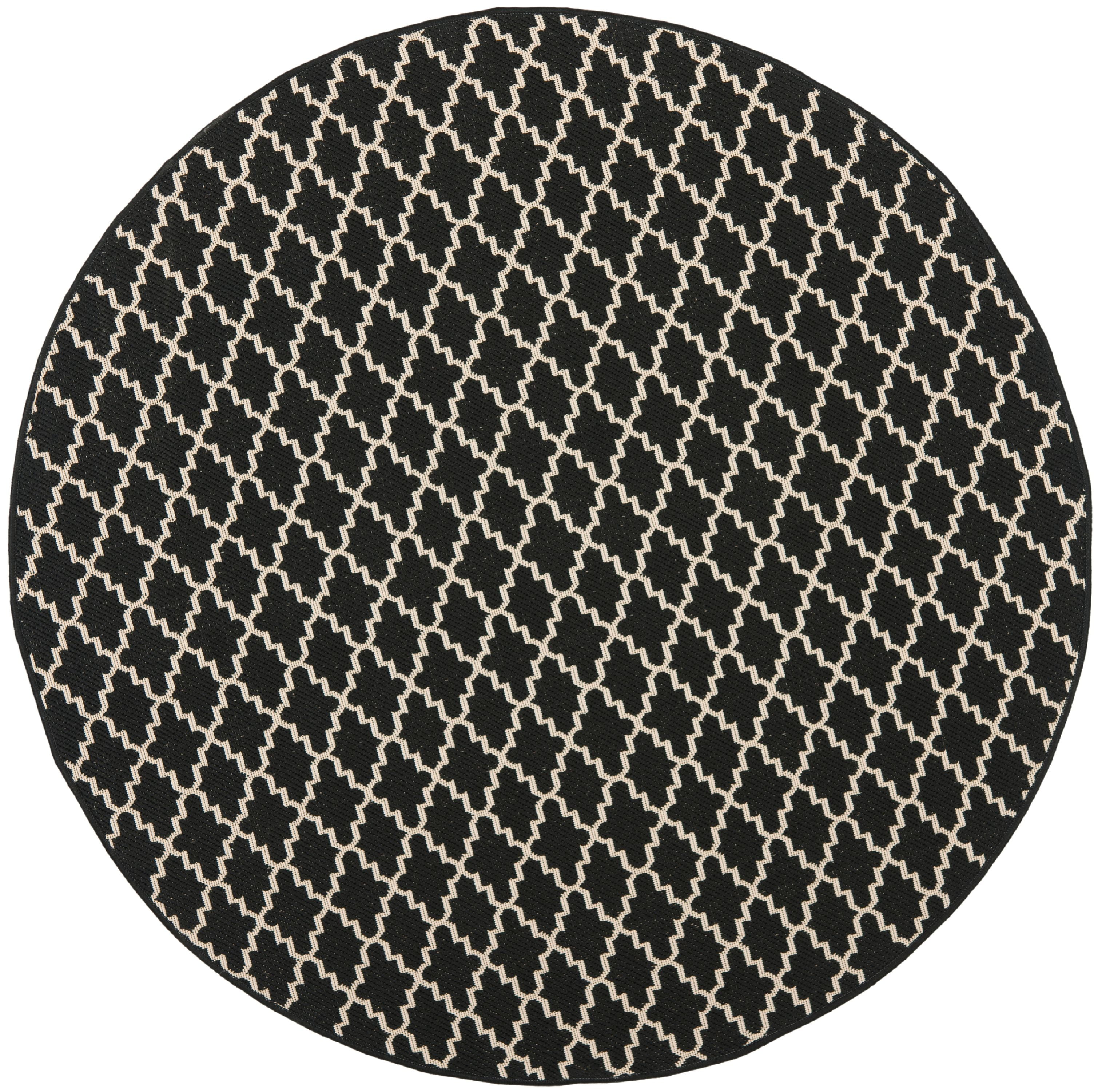 SAFAVIEH Courtyard Hilbert Trellis Indoor/Outdoor Area Rug, 5'3" x 5'3 ...