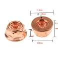50PCS Car Exhaust Manifold Lock Nuts Copper Plated M8x1.25 Fit For BMW ...