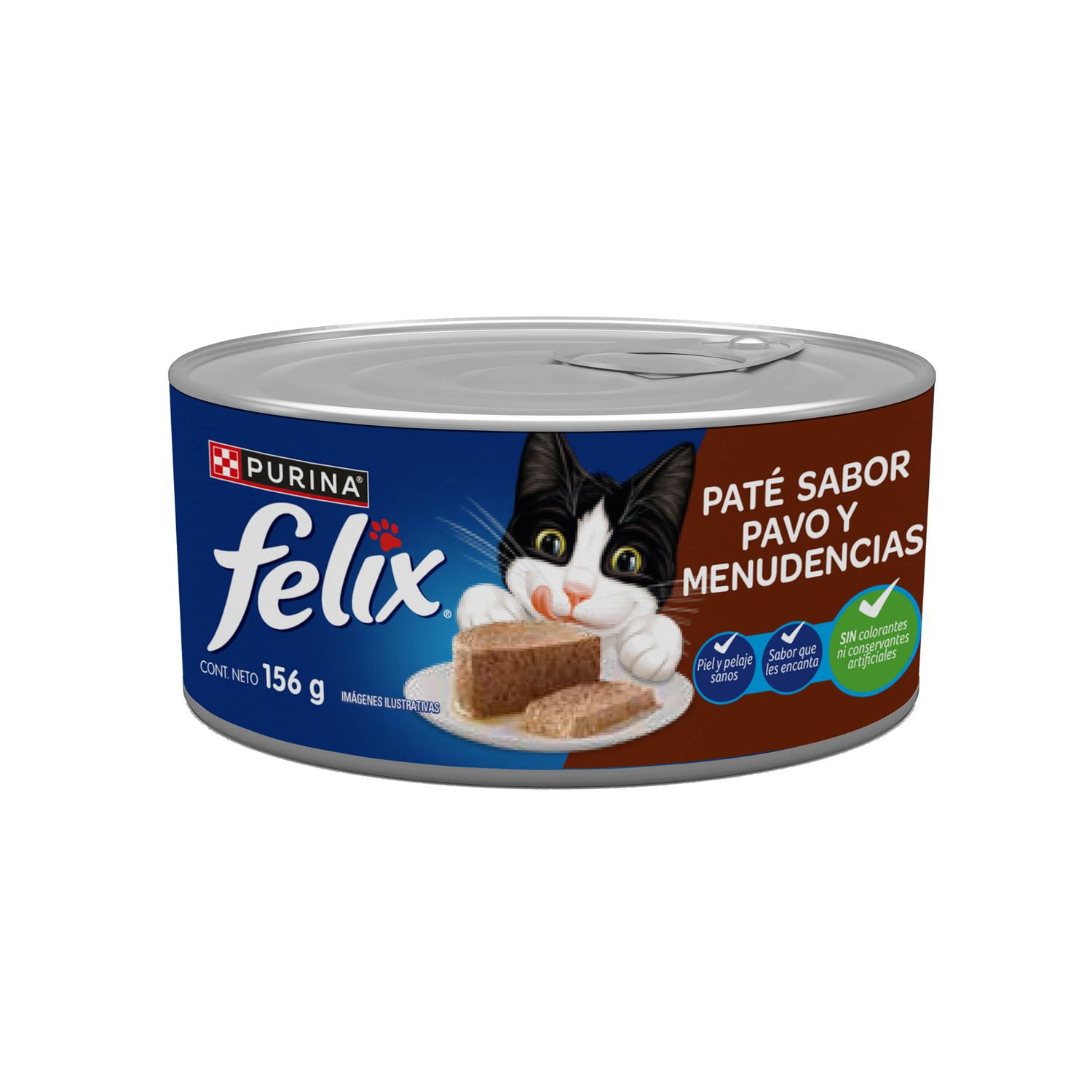 Paquete de 24 latas de Felix Alimento Húmedo de 156g Paté Sabor Pavo y ...
