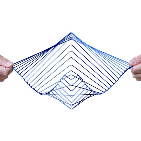 Square Wave Rotating Ornament Simple Metal Decompression Crafts For ...