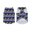 America Thin Blue Line Flag Art Dog T Shirts Vest for Dogs Fit - Spring ...