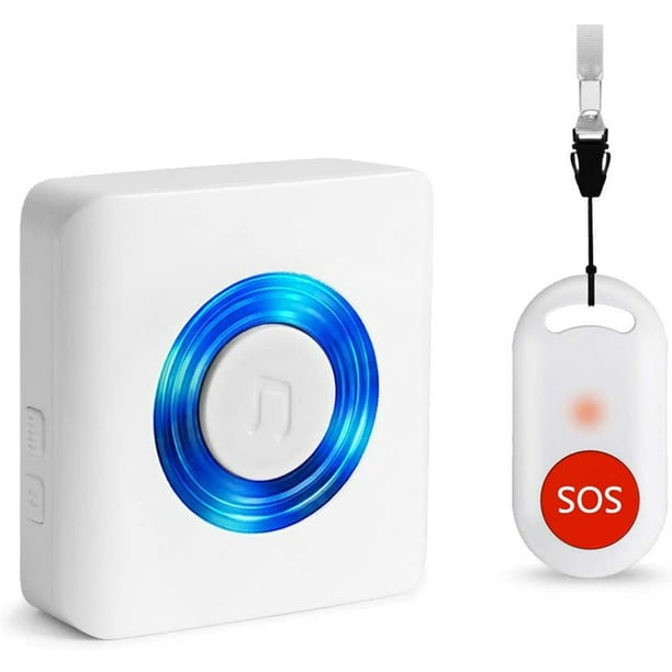 Wireless Caregiver Pager Call Button System Personal Alert Panic Button ...