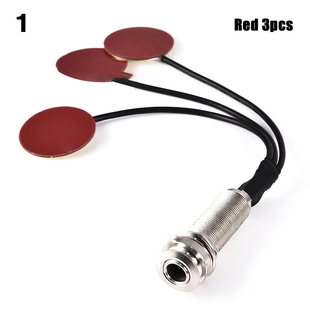 Metal 3 Transducer Pickups End Pin Jack Piezo Contact Microphone Ethnic ...