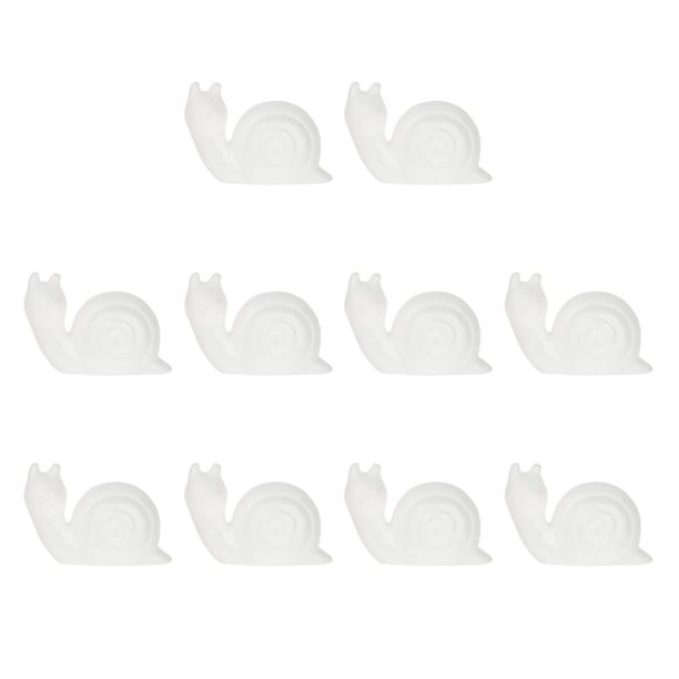 10 Pcs Unfinished Snail Model DIY Snail Shape Painting Toy DIY Blank ...