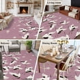 Area Rug for Living Room, Cherry Blossoms Non-Slip Indoor Large Carpet ...