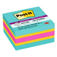 Post-it Sticky Notes Cube, Small Stick Pack, Bright Colors, 1 7/8 in x ...