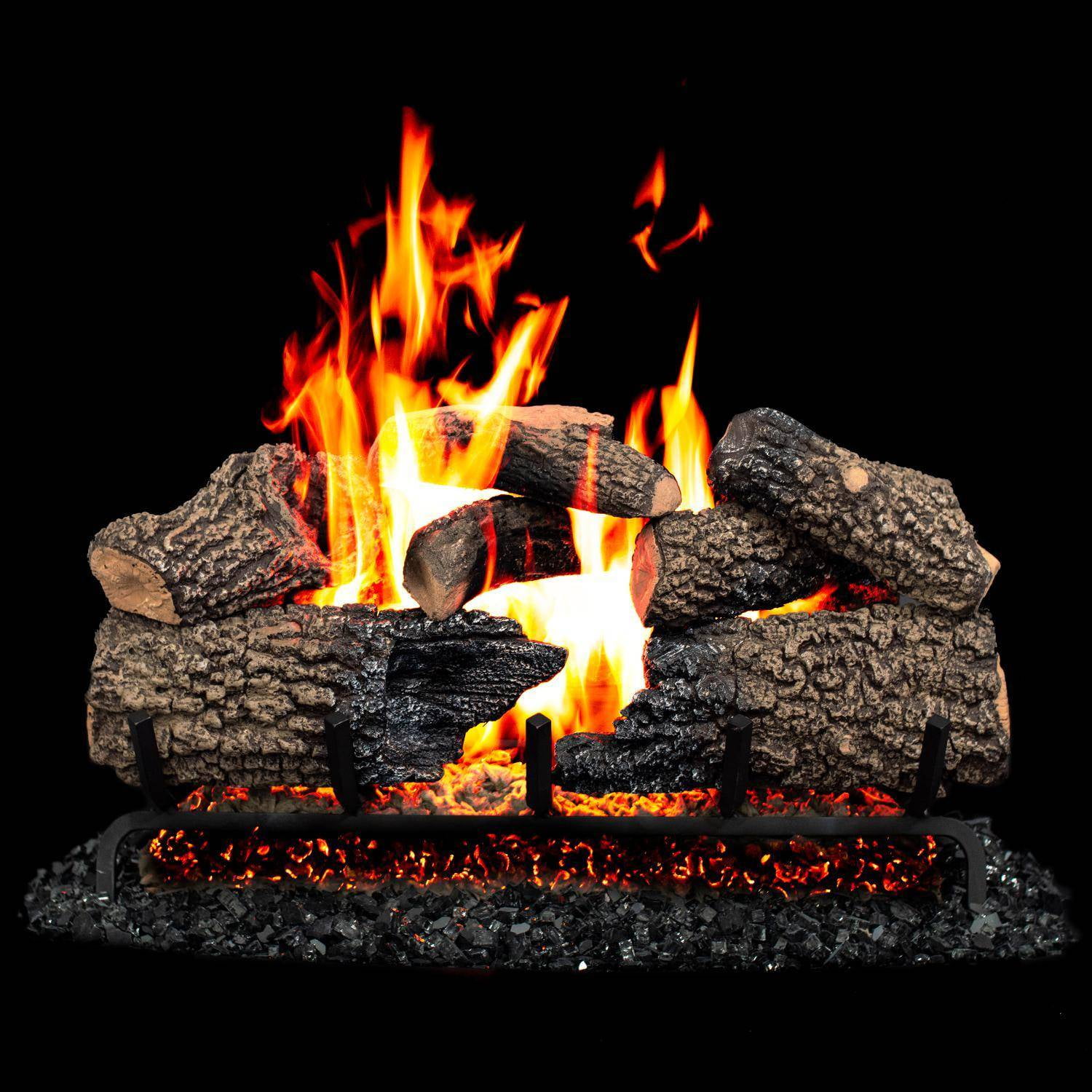 Firenado 24 30 Inch Charred Oak Gas Logs Logs Only Walmart
