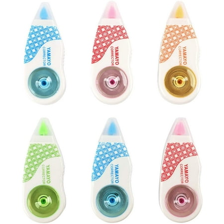 6 Pack Correction Tapes Wipe Out Tape Tear Resistant Correction Tape ...