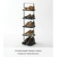 Yamazaki Home Shoe Rack - Two Styles, Black, Steel, Tall, Holds 5 shoes ...