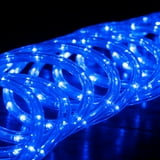 West Ivory (50' feet) BLUE LED Rope Lights 2 Wire Accent Holiday ...