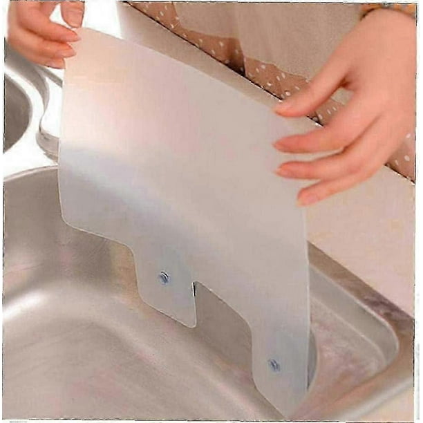Silicone Sink Water Splash Guard with Suction Cups for Kitchen and ...
