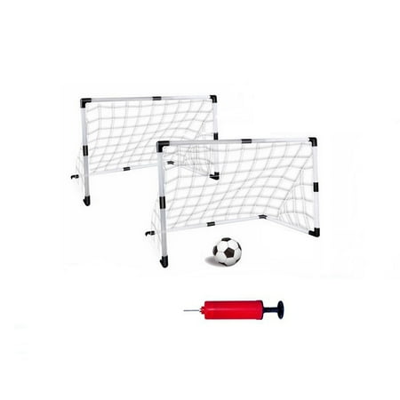 Enqiretly Football Goal Plastic Post Net with Pump Set Small Indoor ...