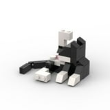 MOC Cow Cat Building Blocks Set, A Cute Cat Licking Hair, Desktop ...