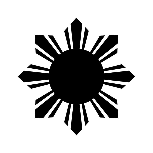 Philippines Sun Sticker Decal Die Cut - Self Adhesive Vinyl ...