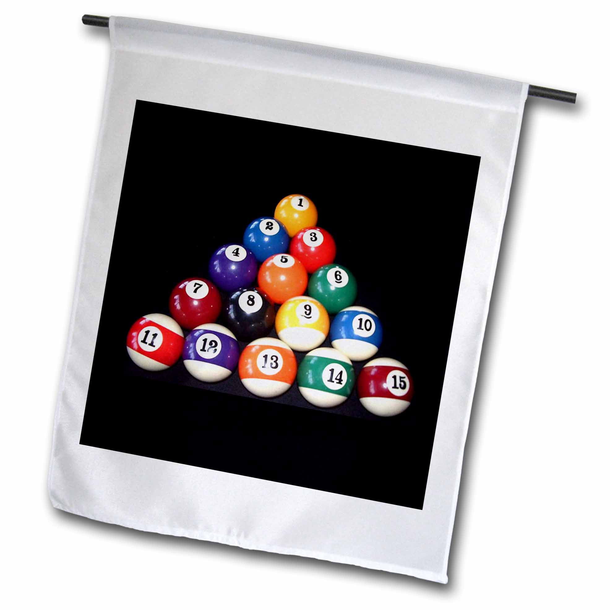 3dRose Billiards Balls Pool - Garden Flag, 12 by 18-inch - Walmart.com