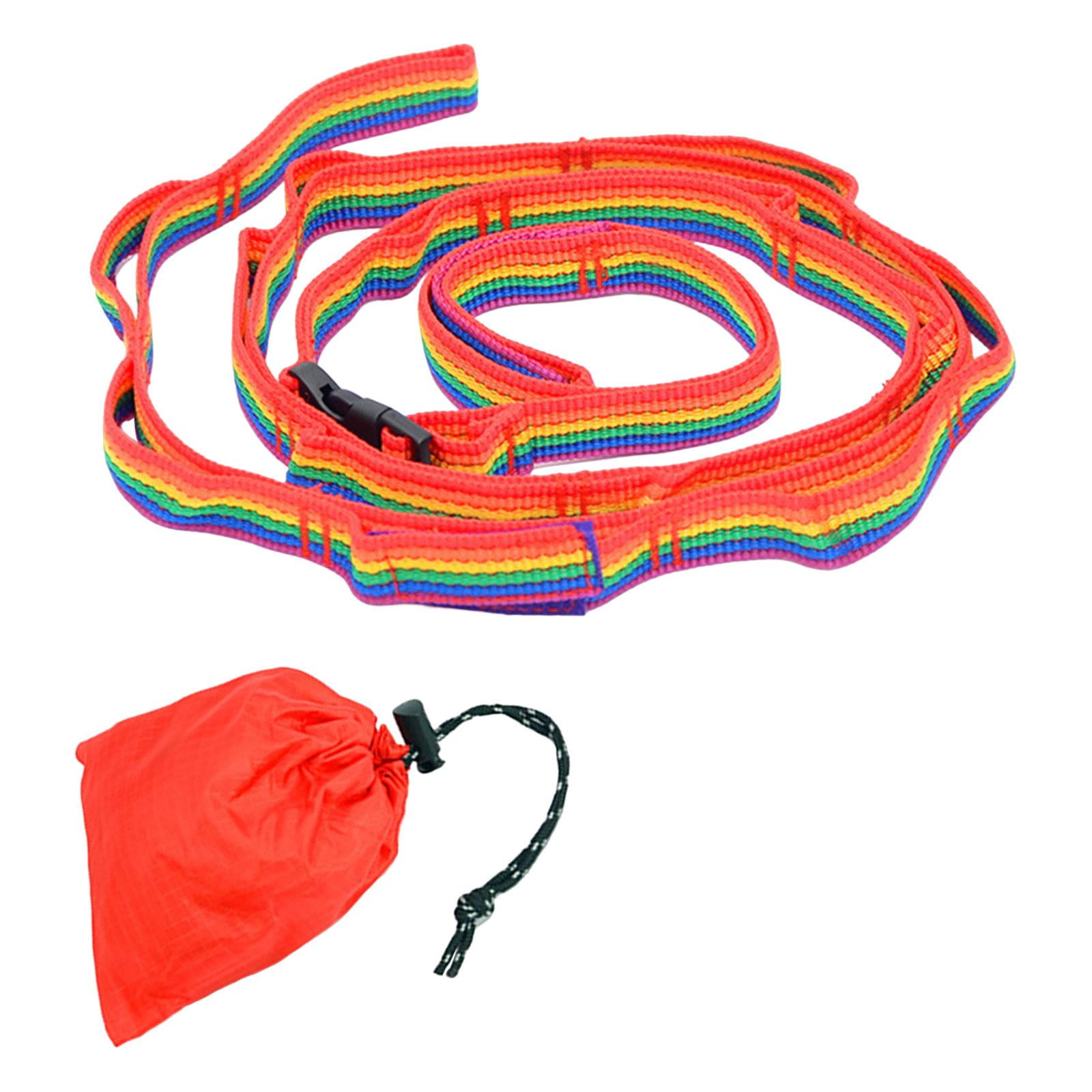 Camping Hanging Rope, Tent Clothesline Portable Colorful Hanger Hammock ...