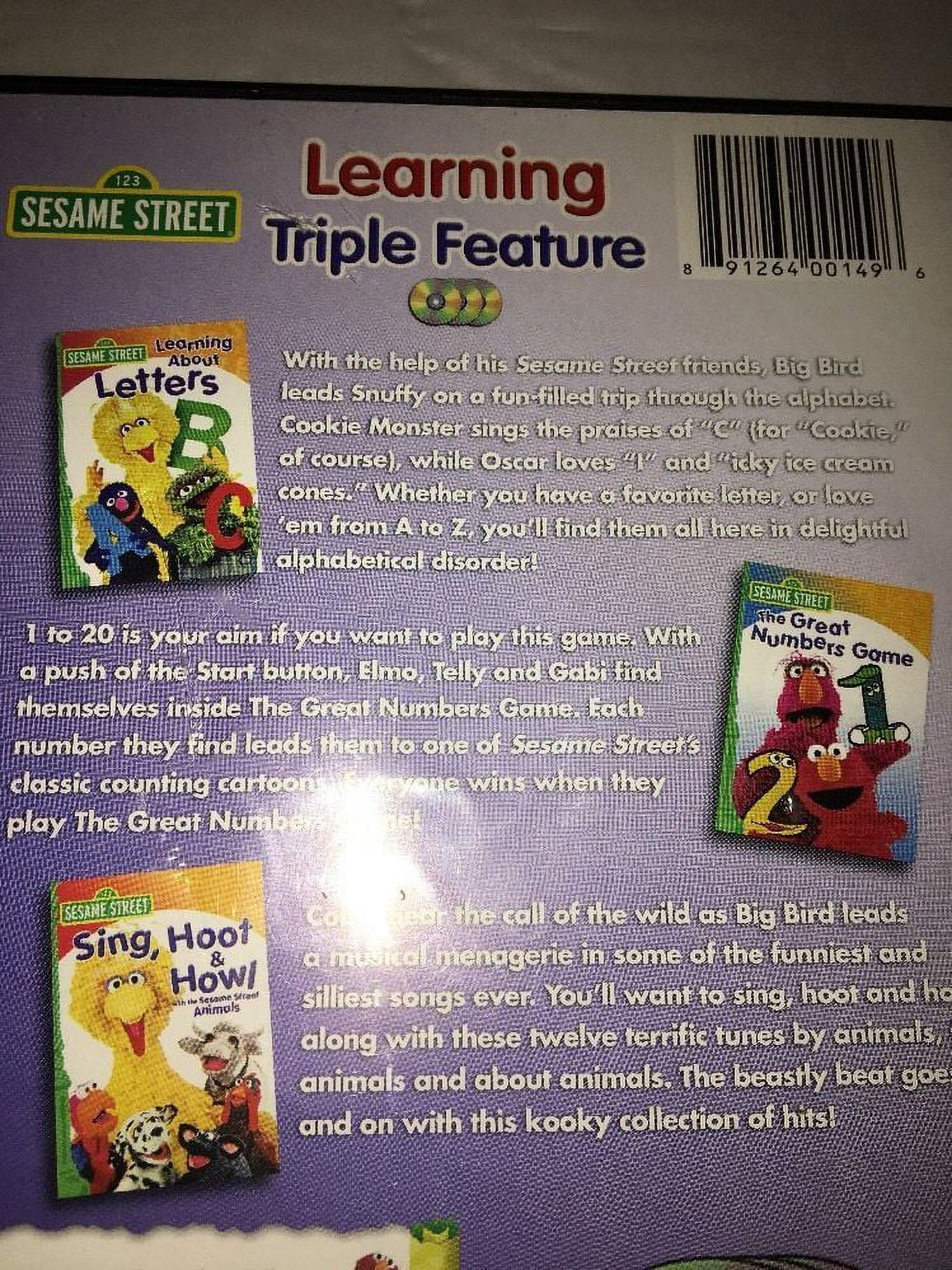 Sesame Street Learning About Letters Vhs