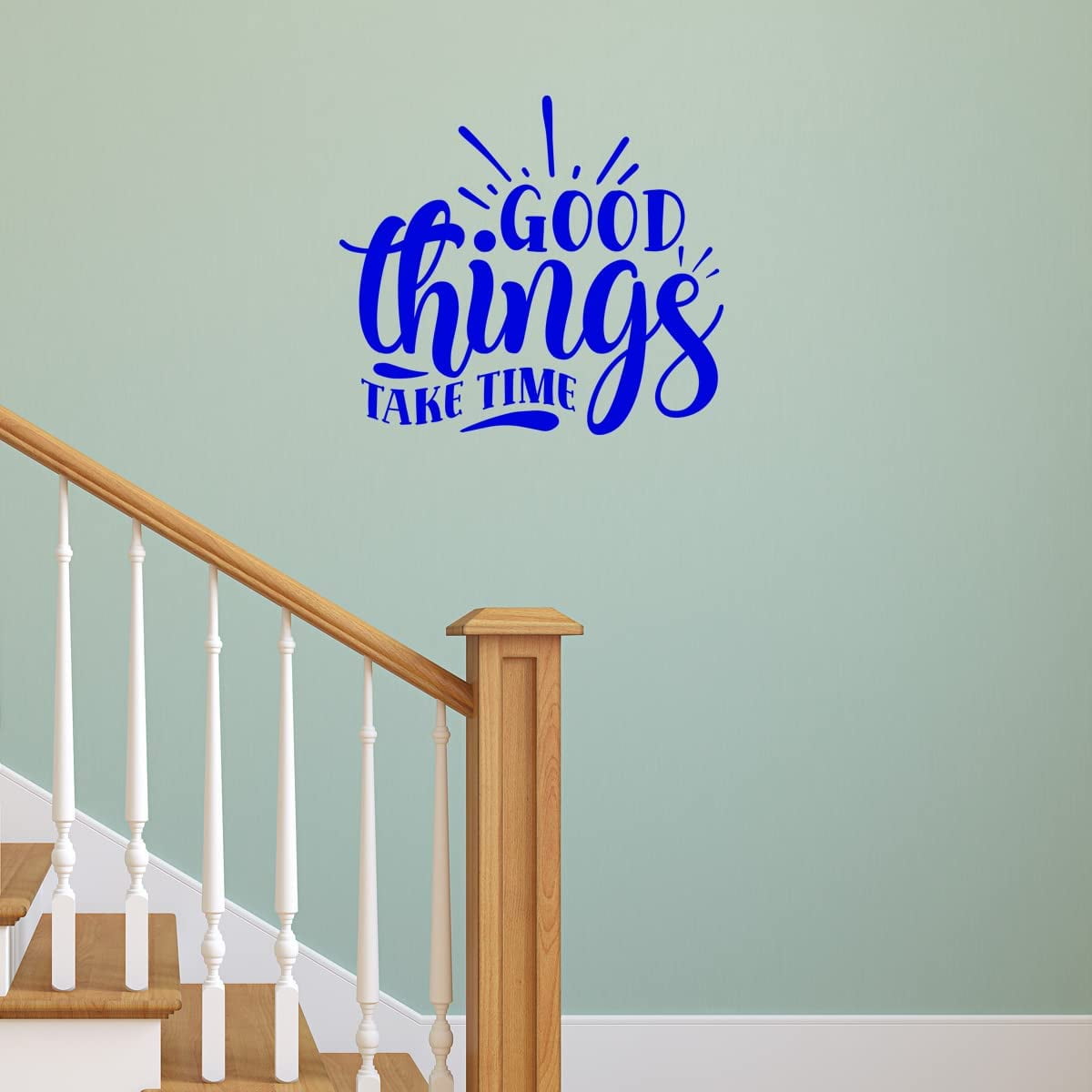 VWAQ Good Things Take Time Motivational Wall Decal Inspirational Home ...