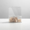 mDesign Stackable Toy Storage Organizer Box, Transparent, Hinged Lid ...
