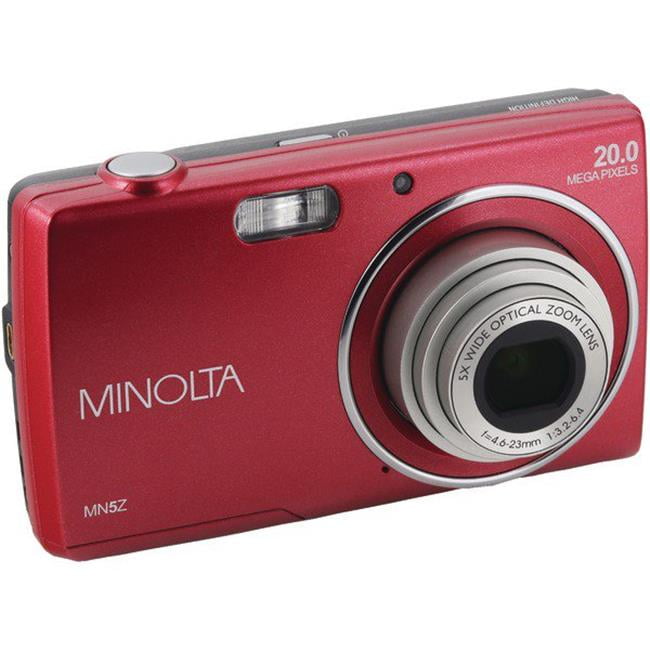 Minolta MN5Z-R 20MP HD Digital Camera with 5 x Zoom, Red | Walmart Canada