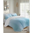 4 Piece Duvet Cover Set Full, Minimalist Blue Background Soft ...
