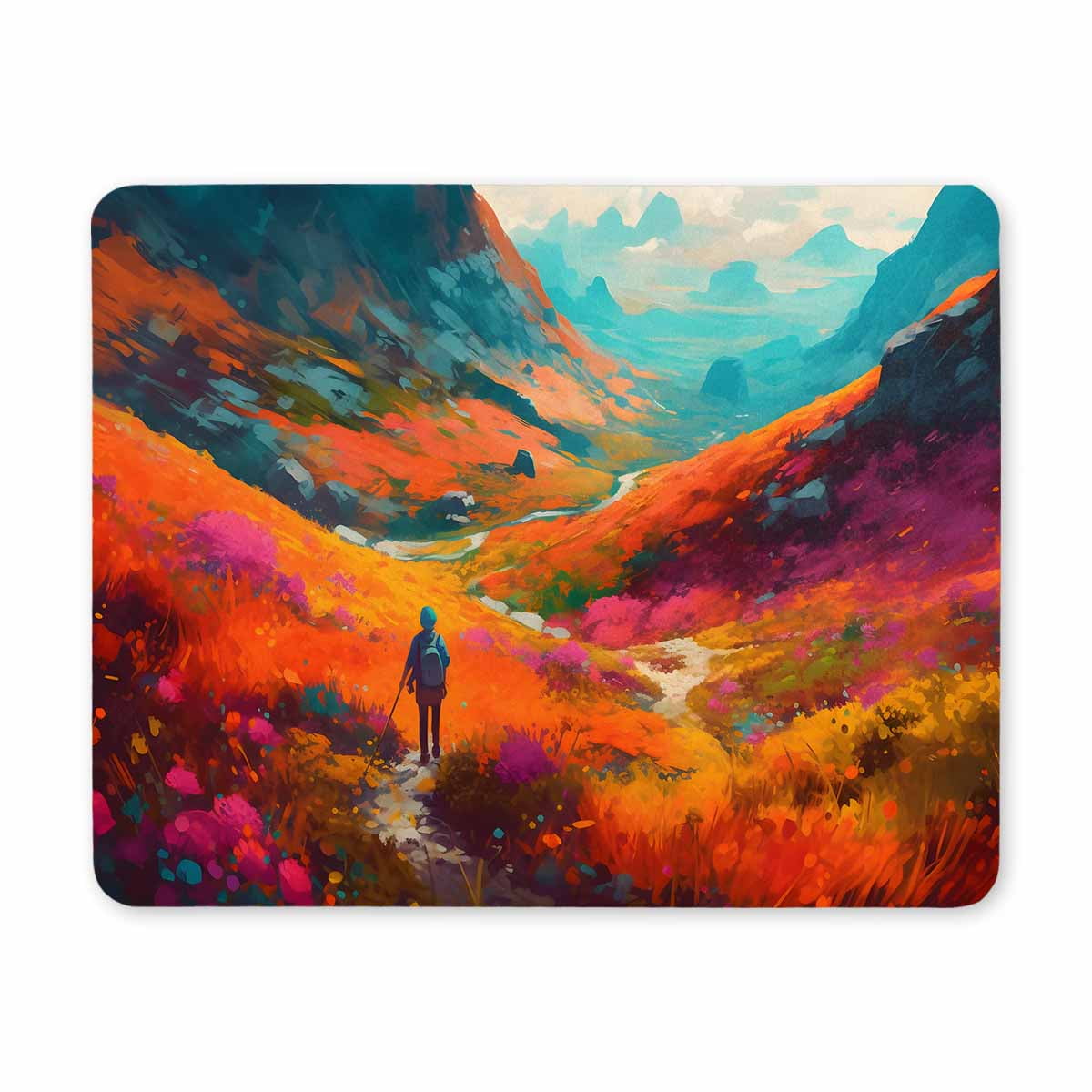 Mouse Pad, Mountains Mouse Pad, Washable Square Cloth Mousepad for ...