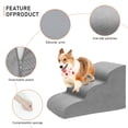 Huaxiang Dog Stairs for Small Dogs, 3 Tiers Foam Pet Steps, Soft Ramp ...