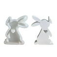 sdhkgrrt under $5 Silicone Rabbit Mold, Rabbit Candle Mould, Kissing ...