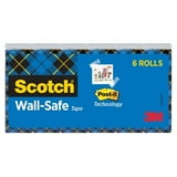 Scotch Scotch Wall-Safe Tape 22.22 yd Length x 0.75" Width - 6 / Pack ...