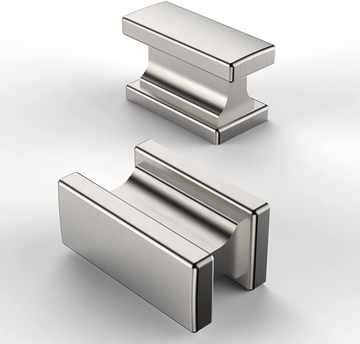 Furniware 10 Pack Heavy Duty Cabinet Knobs, Brushed Satin Nickel Knob ...